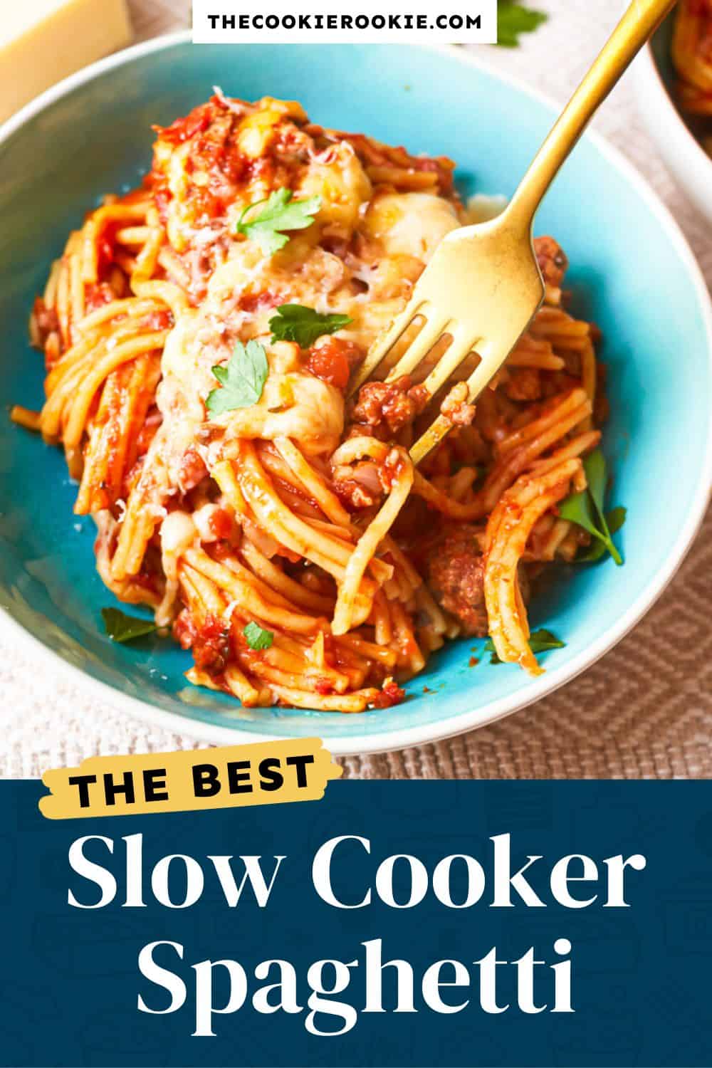 Crock Pot Spaghetti Recipe - The Cookie Rookie®
