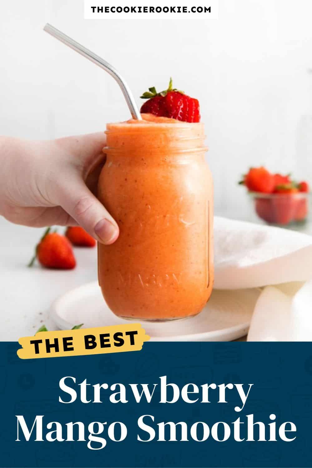 Strawberry Mango Smoothie Recipe - The Cookie Rookie®