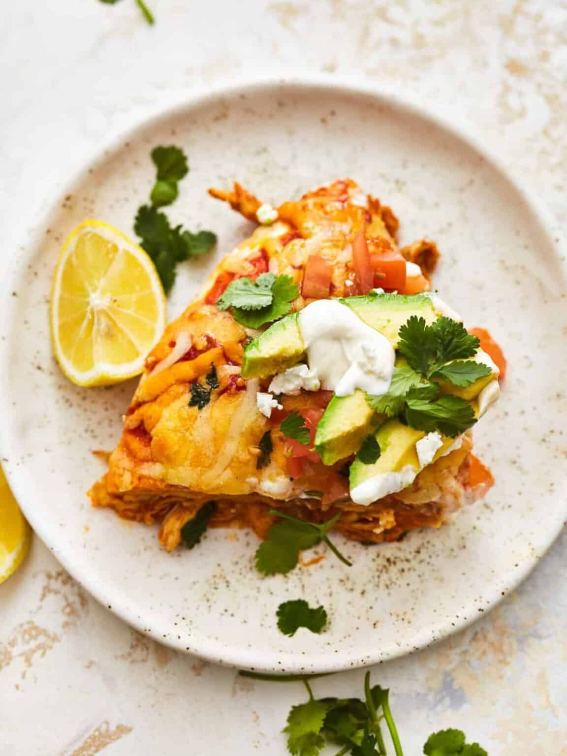 Chicken Enchilada Pie Recipe - The Cookie Rookie®
