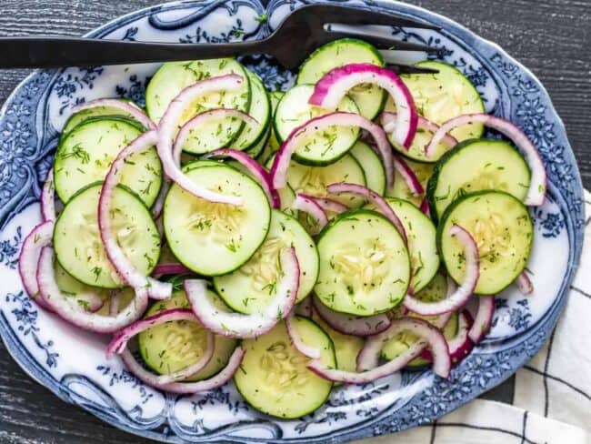 Cucumber Onion Salad Recipe - The Cookie Rookie®
