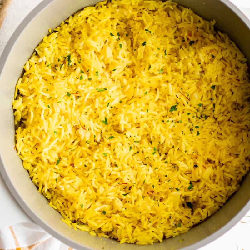 Saffron Rice Recipe - The Cookie Rookie®
