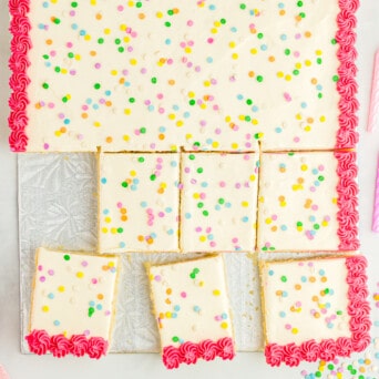 Vanilla Sheet Cake Recipe - The Cookie Rookie®