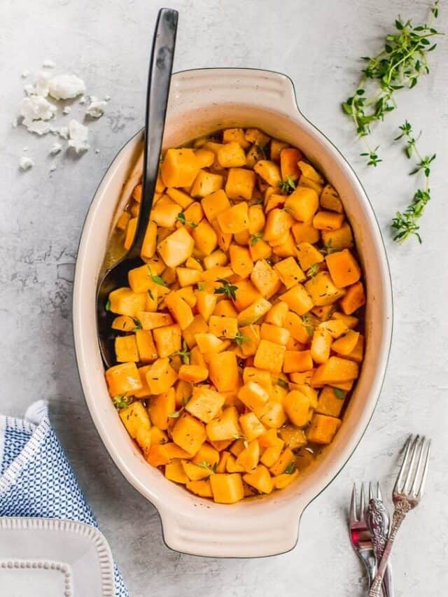 Baked Butternut Squash (Maple Butternut Squash) - The Cookie Rookie®