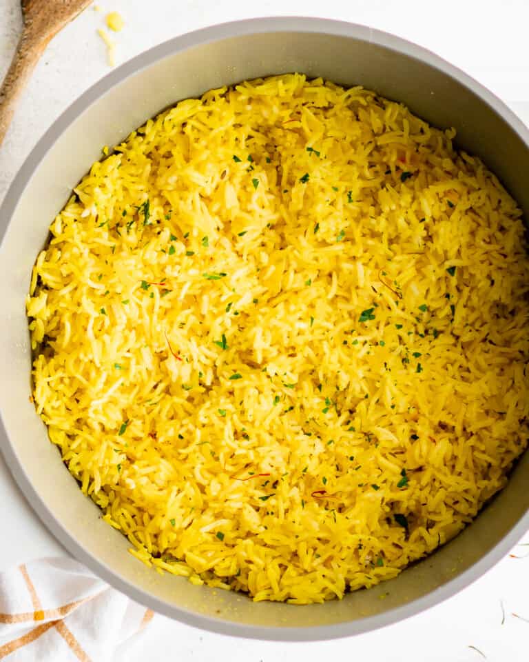 Saffron Rice Recipe - The Cookie Rookie®