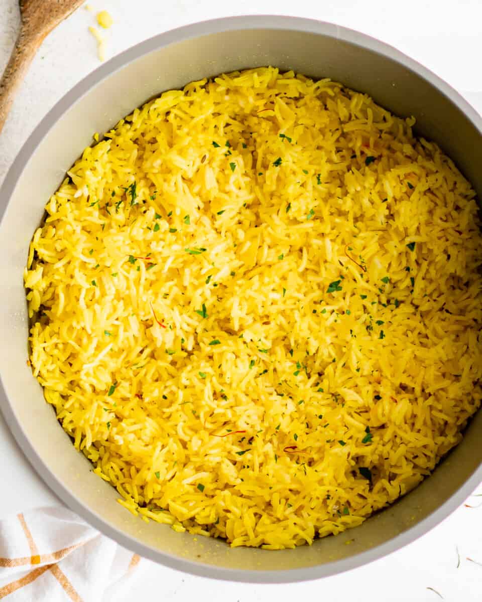 Saffron Rice Recipe - The Cookie Rookie®