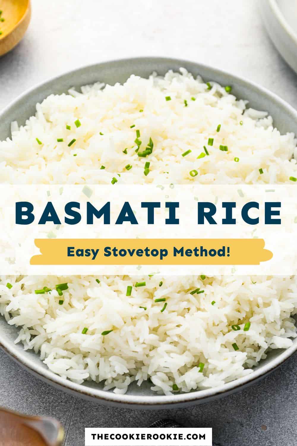 Basmati Rice (Stovetop Method) Recipe - The Cookie Rookie®