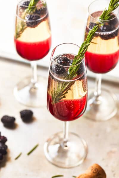 Blackberry Champagne Cocktail Recipe - The Cookie Rookie®