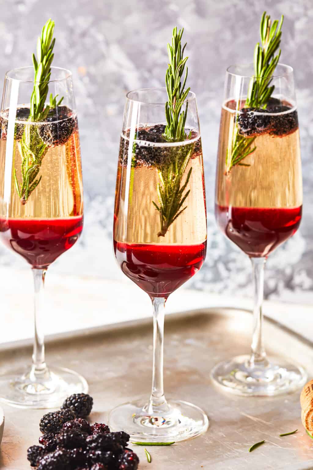 Blackberry Champagne Cocktail Recipe - The Cookie Rookie®