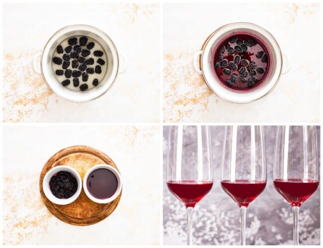 Blackberry Champagne Cocktail Recipe - The Cookie Rookie®