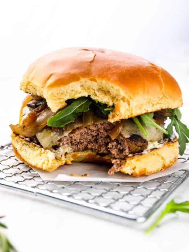 Mushroom Swiss Burgers Recipe - The Cookie Rookie®