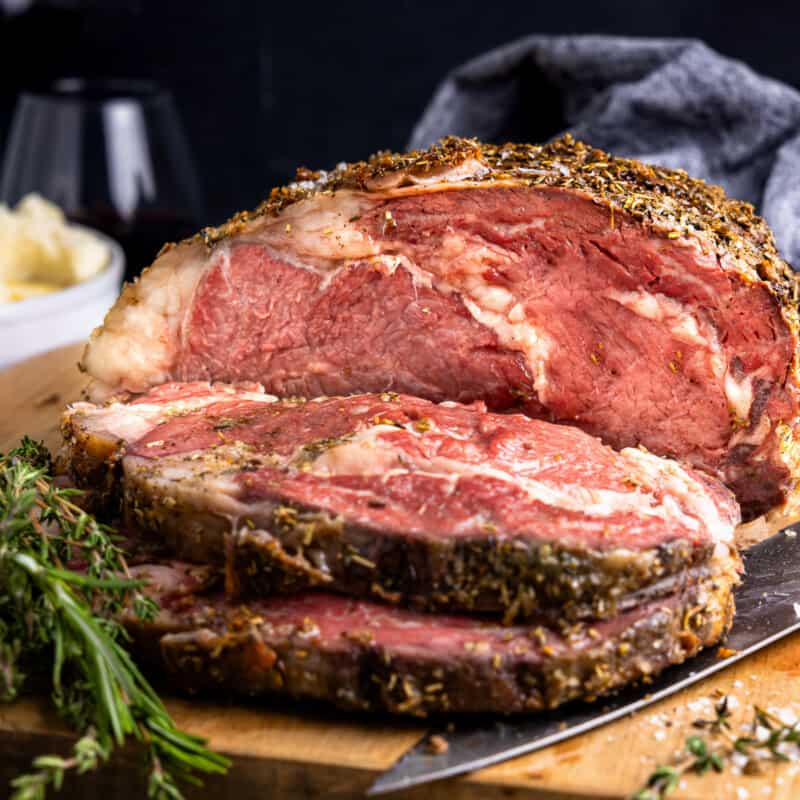 Garlic Butter Prime Rib Recipe - The Cookie Rookie®