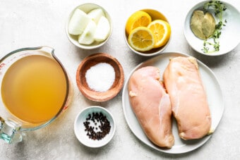 Poached Chicken Recipe - The Cookie Rookie®