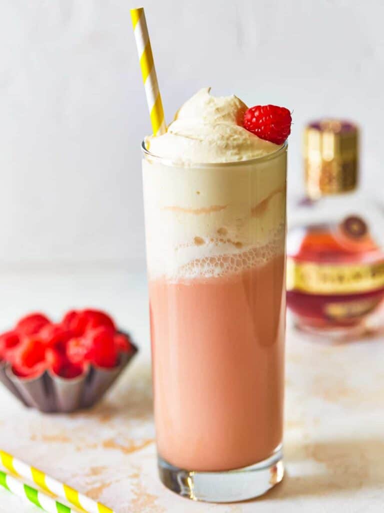 Raspberry Italian Cream Soda (Boozy) Recipe - The Cookie Rookie®