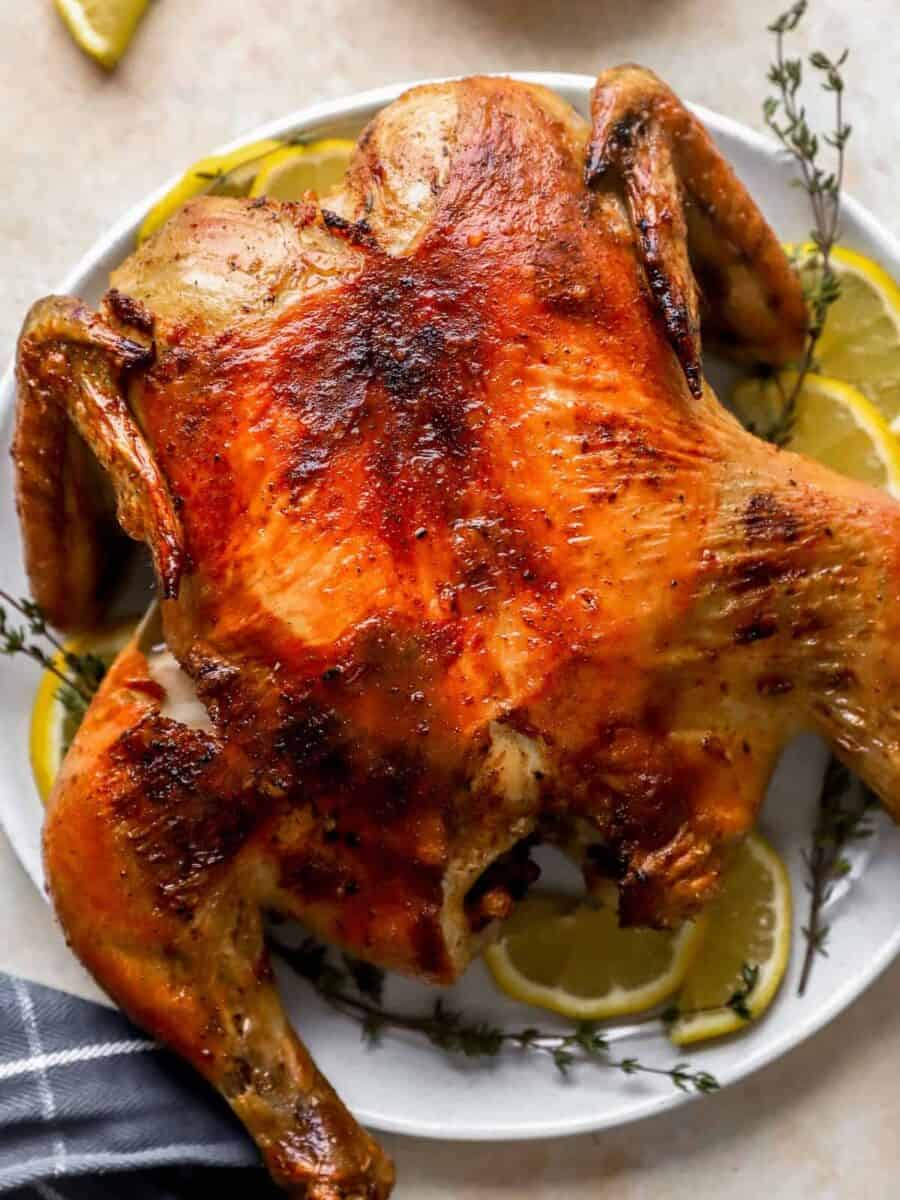 Spatchcock Chicken Recipe - The Cookie Rookie®
