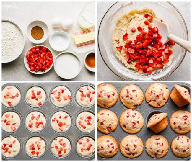 Strawberry Muffins Recipe - The Cookie Rookie®