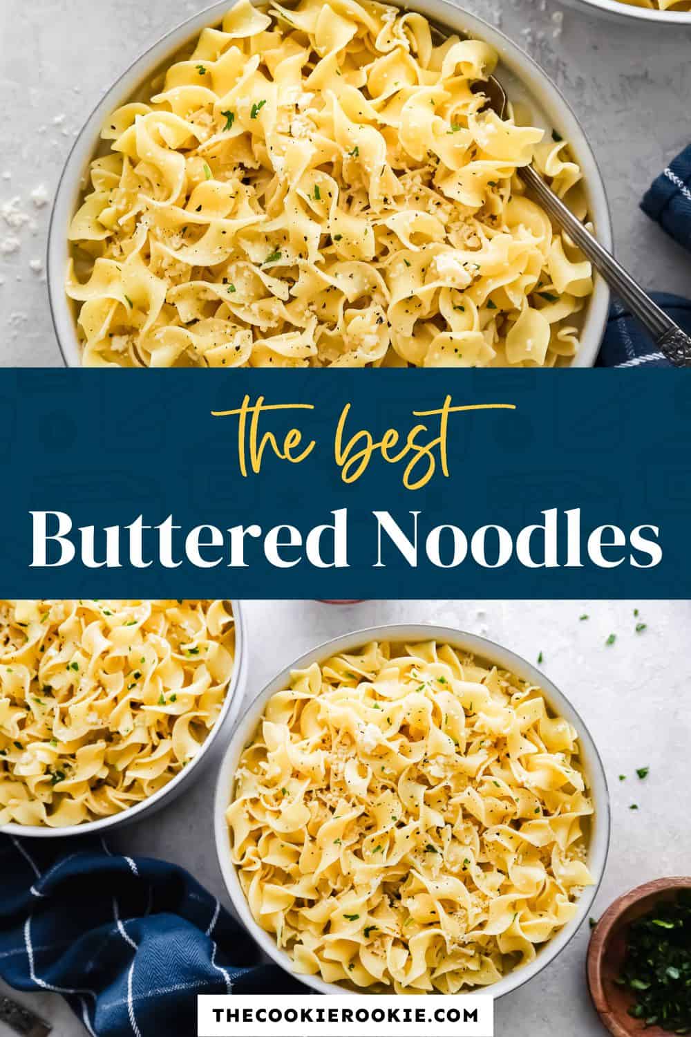 Buttered Noodles Recipe - The Cookie Rookie®