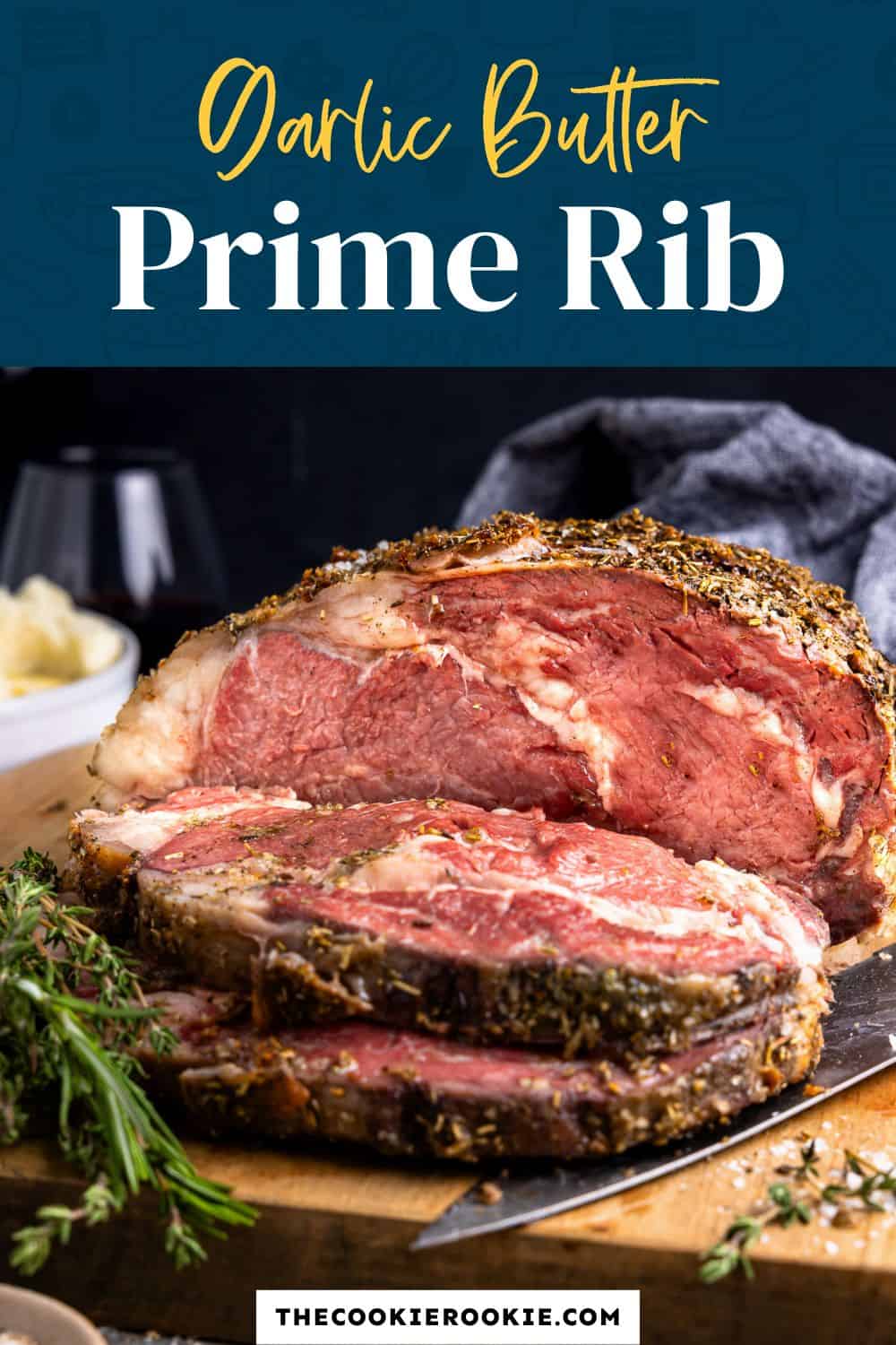 Garlic Butter Prime Rib Recipe - The Cookie Rookie®