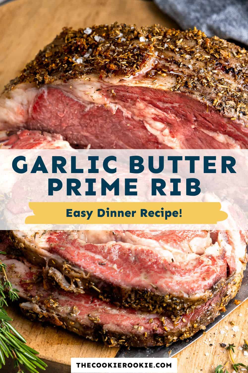 Garlic Butter Prime Rib Recipe - The Cookie Rookie®