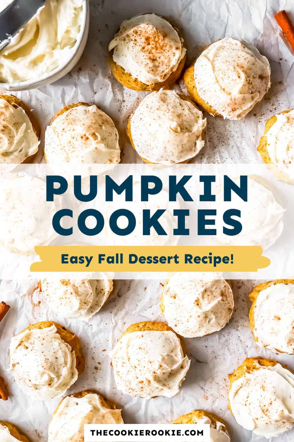Pumpkin Cookies Recipe - The Cookie Rookie®