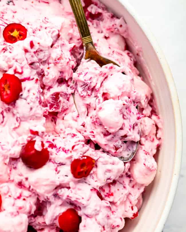 Cranberry Fluff Salad Recipe - The Cookie Rookie®