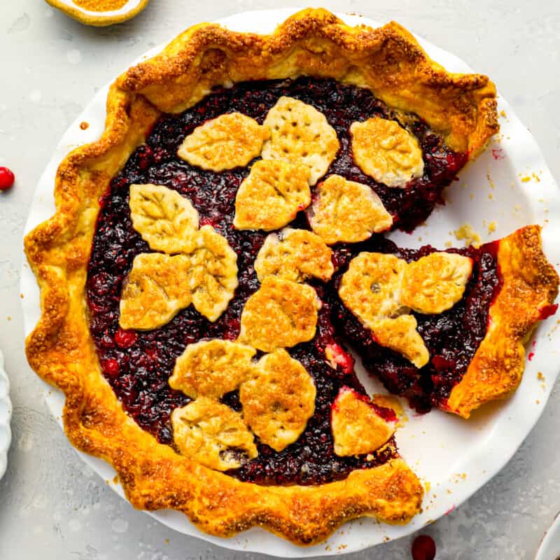 Cranberry Pie Recipe - The Cookie Rookie®