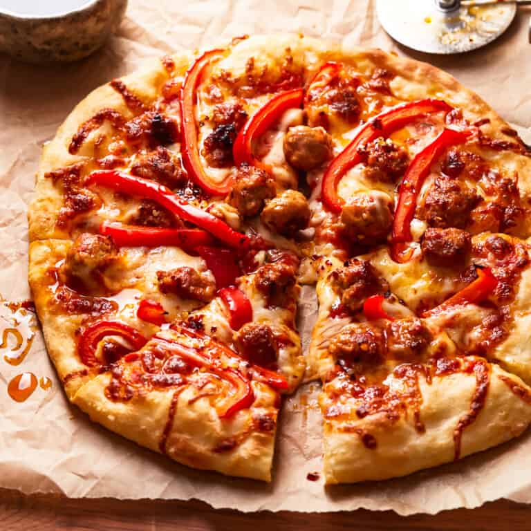 Sausage Pizza Recipe - The Cookie Rookie®