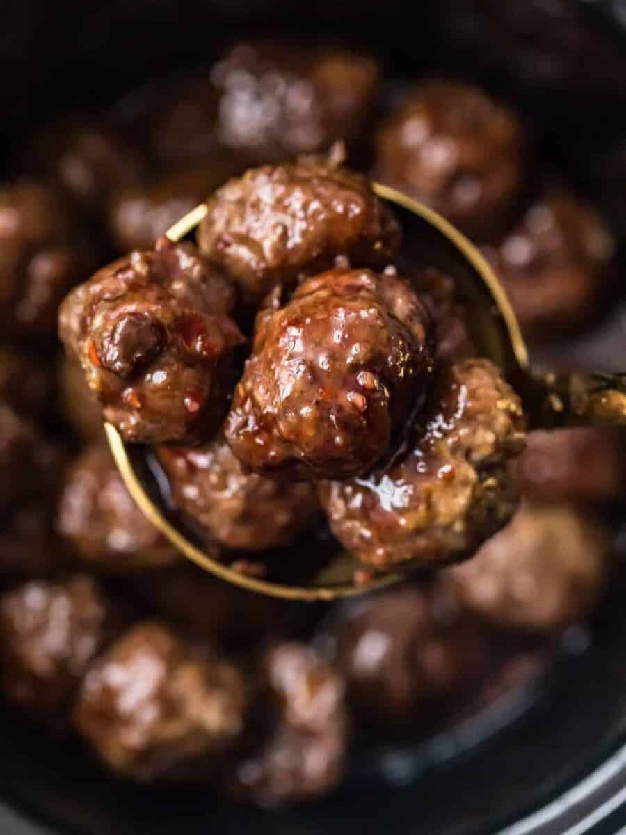 Grape Jelly Meatballs Recipe - The Cookie Rookie® (HOW TO VIDEO)