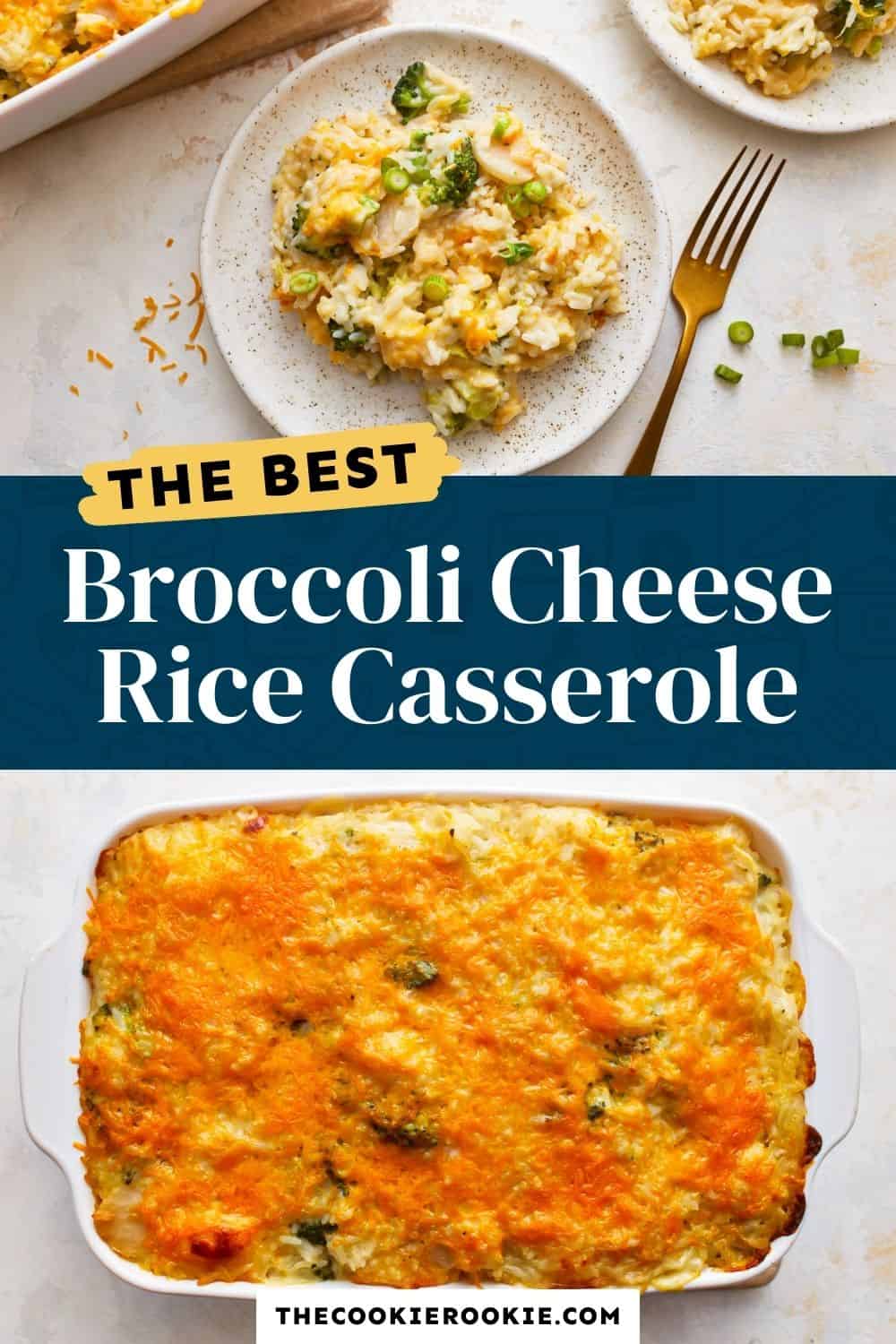 Broccoli Cheese Rice Casserole (Green Rice Casserole) Recipe - The ...