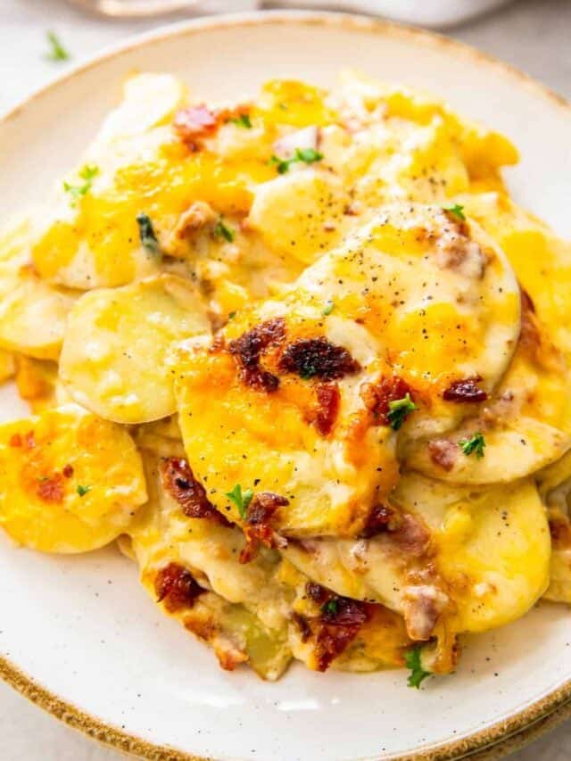 Loaded Scalloped Potatoes Recipe - The Cookie Rookie®