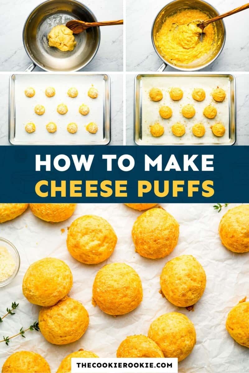 Cheese Puffs (Gougeres) - The Cookie Rookie®
