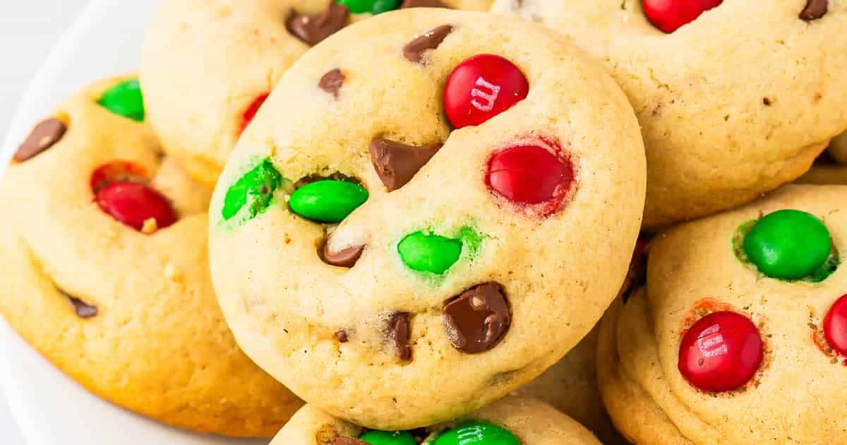M&M Christmas Cookies Recipe - The Cookie Rookie®