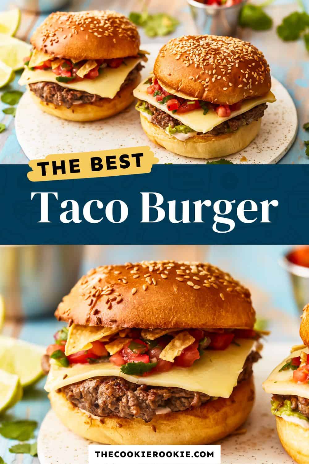 Taco Burger Recipe - The Cookie Rookie®