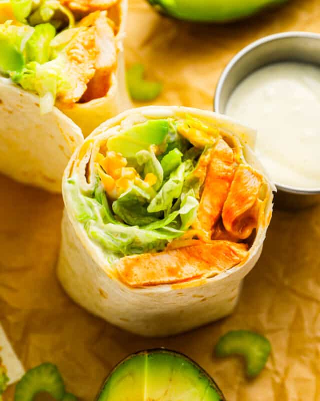 Buffalo Chicken Wrap Recipe - The Cookie Rookie®