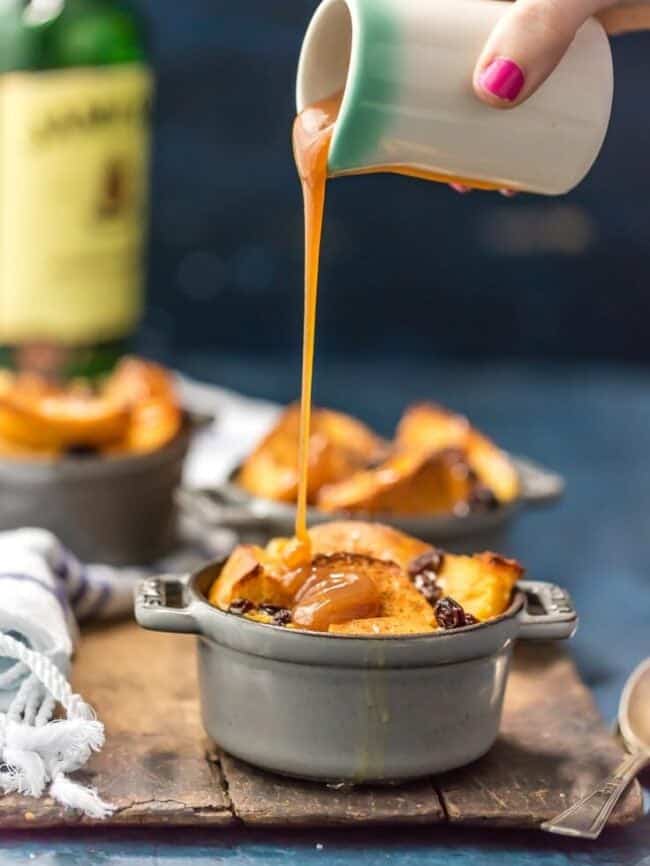 Irish Bread Pudding Recipe with Whiskey Caramel Sauce - The Cookie Rookie®