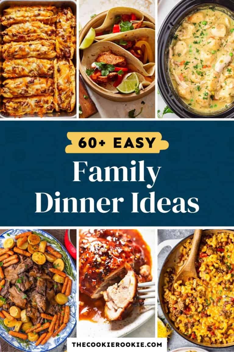 60+ Family Dinner Ideas - The Cookie Rookie®