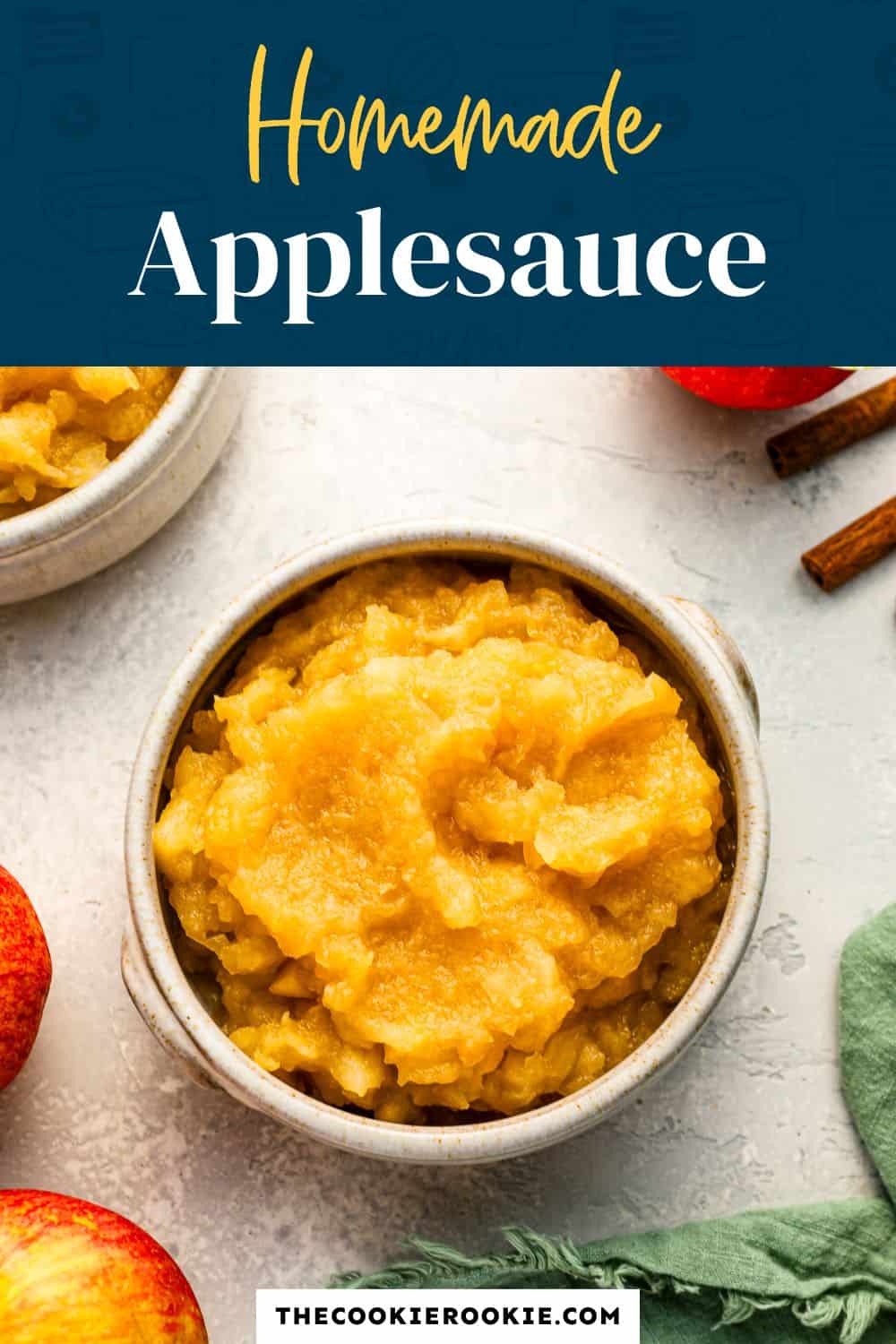 Homemade Applesauce Recipe - The Cookie Rookie®