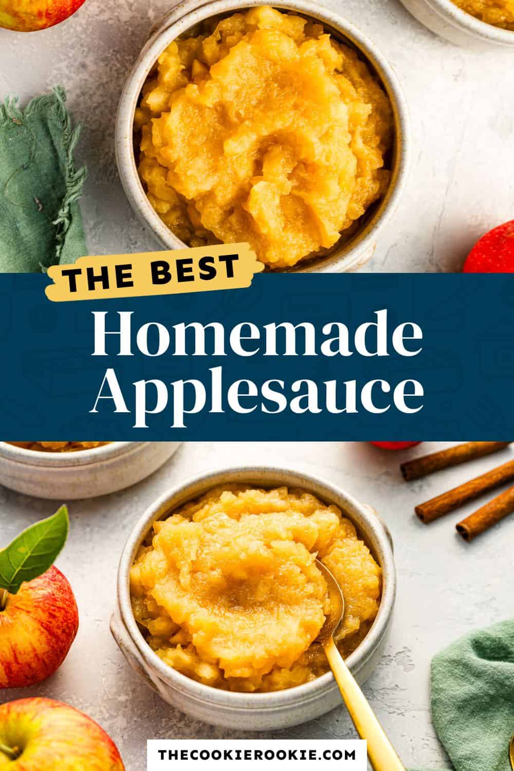 Homemade Applesauce Recipe - The Cookie Rookie®