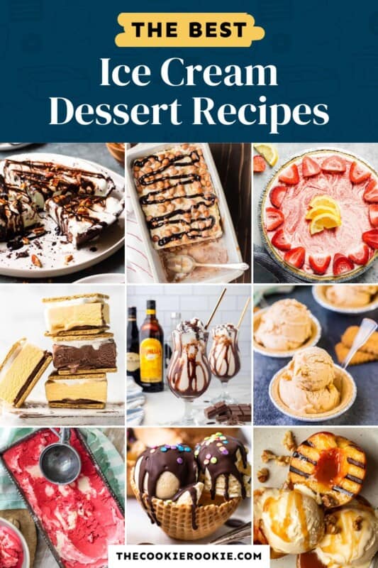15+ Ice Cream Dessert Recipes - The Cookie Rookie®