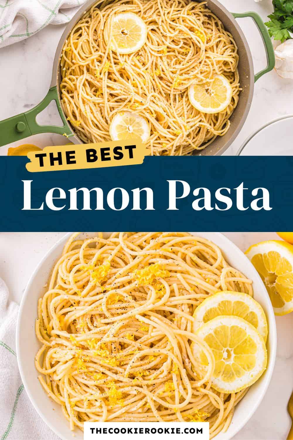 Lemon Pasta Recipe (Pasta al Limone) - The Cookie Rookie®