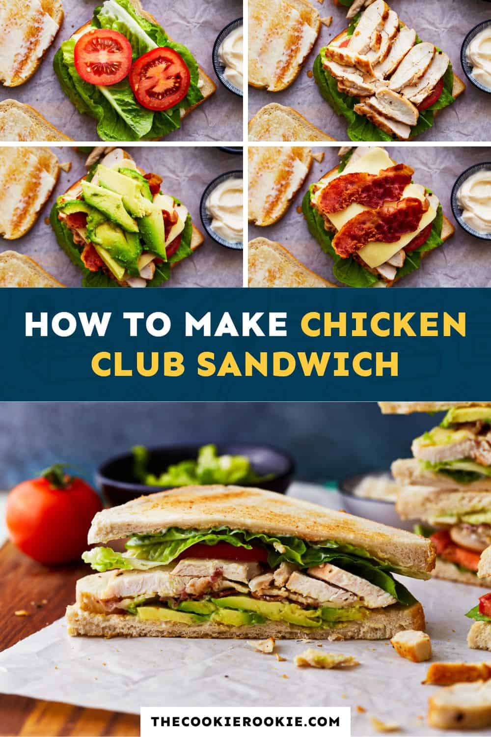 Chicken Club Sandwich Recipe - The Cookie Rookie®