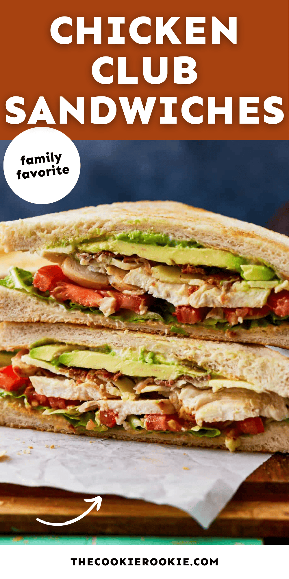 Chicken Club Sandwich Recipe - The Cookie Rookie®