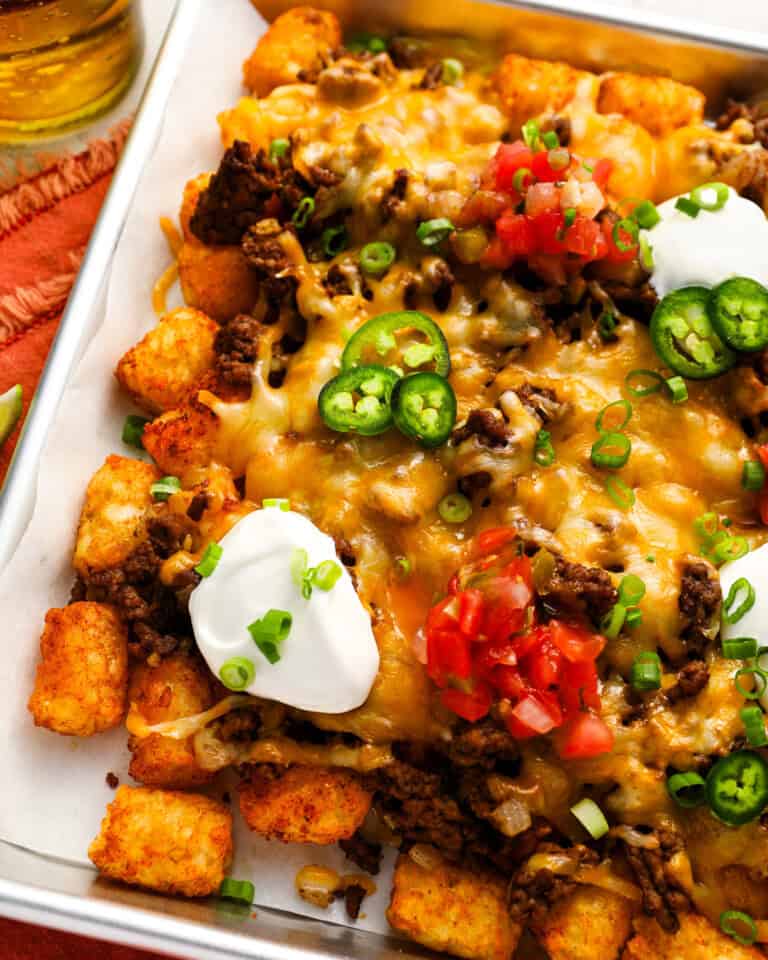 Loaded Tater Tots Recipe (Totchos) - The Cookie Rookie®