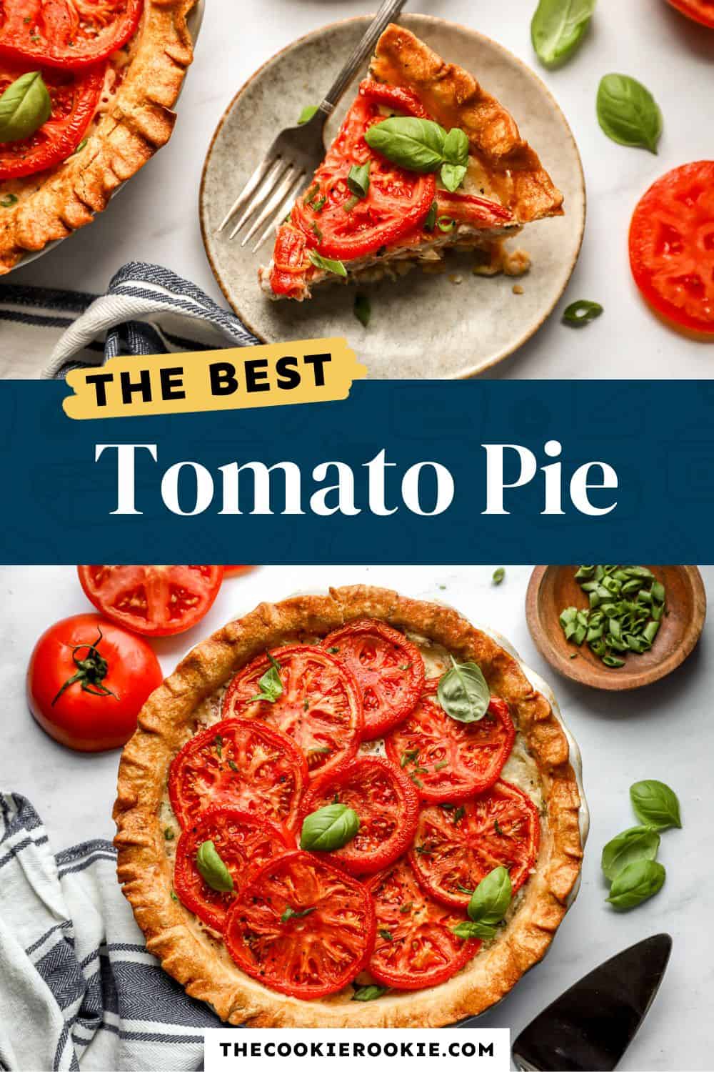 Tomato Pie Recipe - The Cookie Rookie®