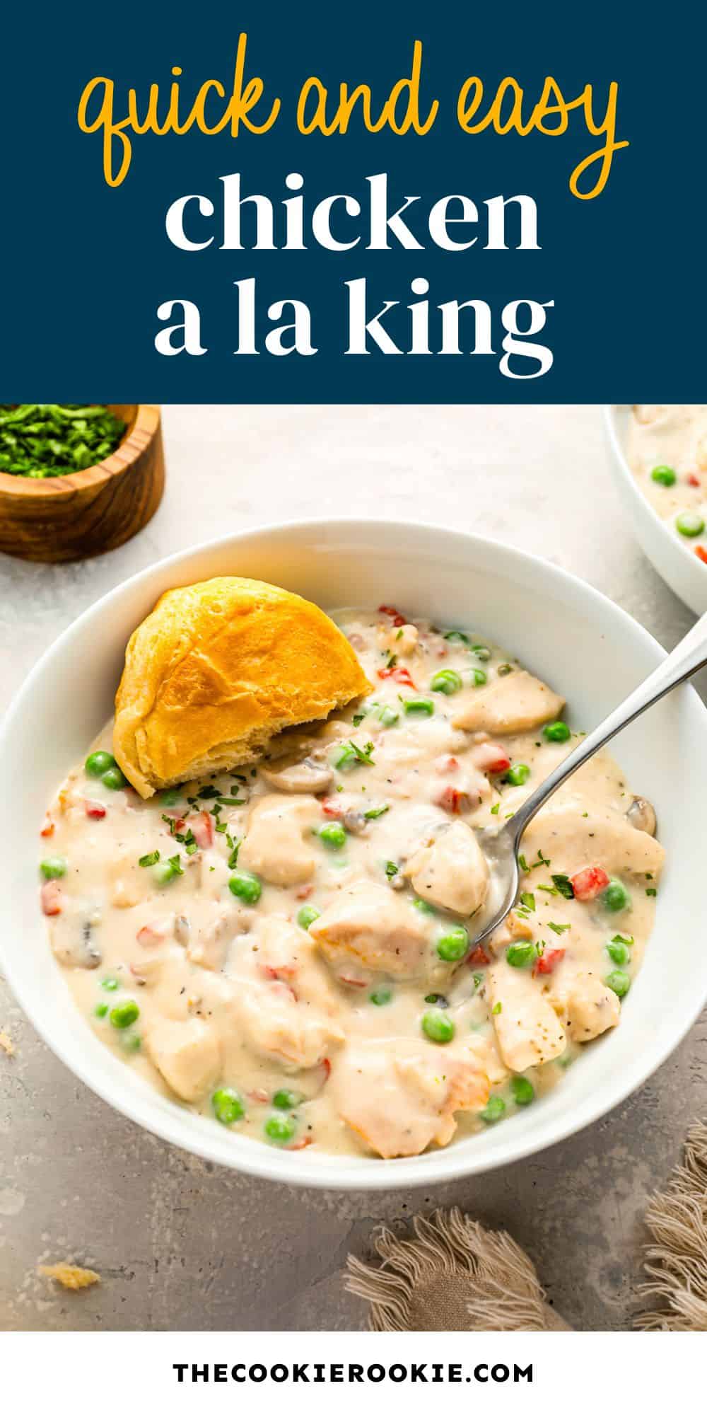Receta de Pollo a la King 】