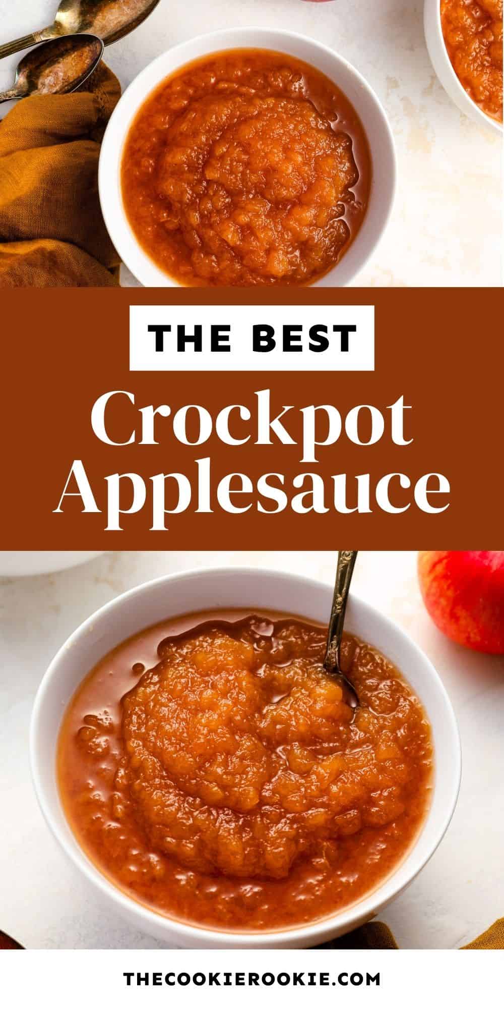 Crockpot Applesauce Recipe - The Cookie Rookie®