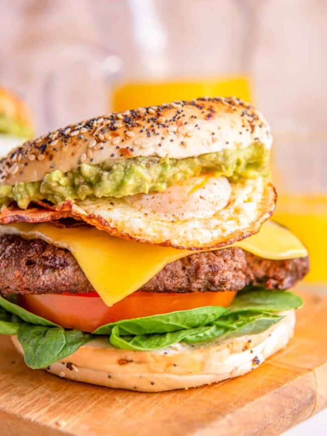 Breakfast Burger Recipe - The Cookie Rookie®