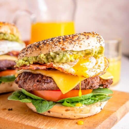 Breakfast Burger Recipe - The Cookie Rookie®
