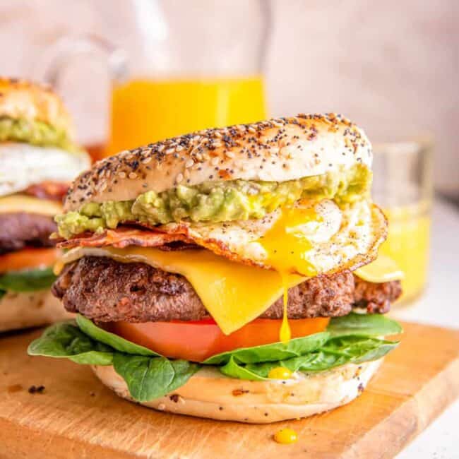 Breakfast Burger Recipe - The Cookie Rookie®
