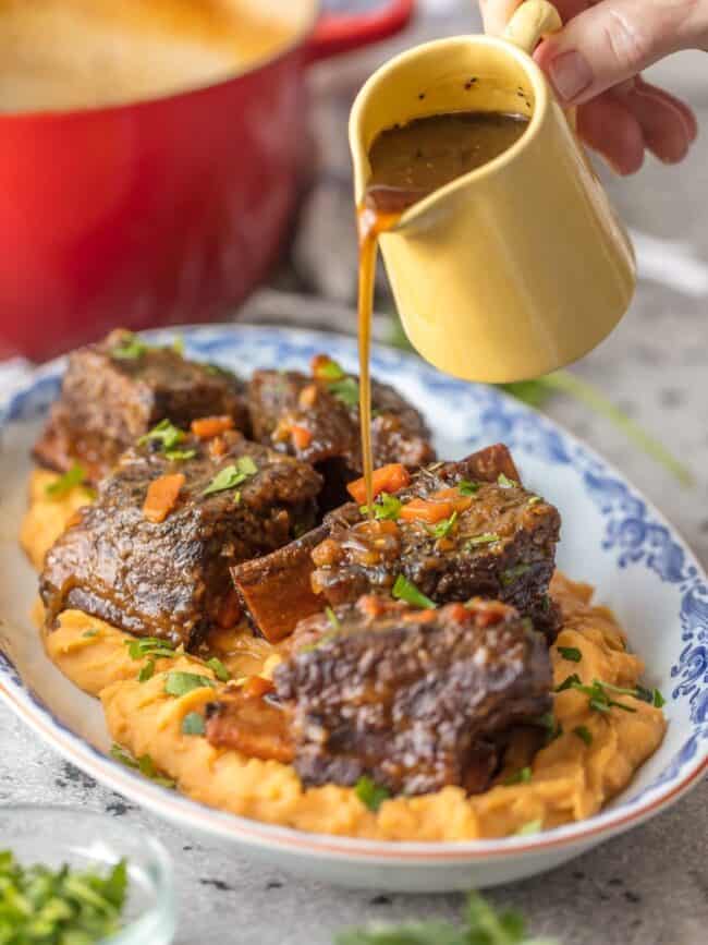 Honey Bourbon Dutch Oven Short Ribs Recipe - The Cookie Rookie®