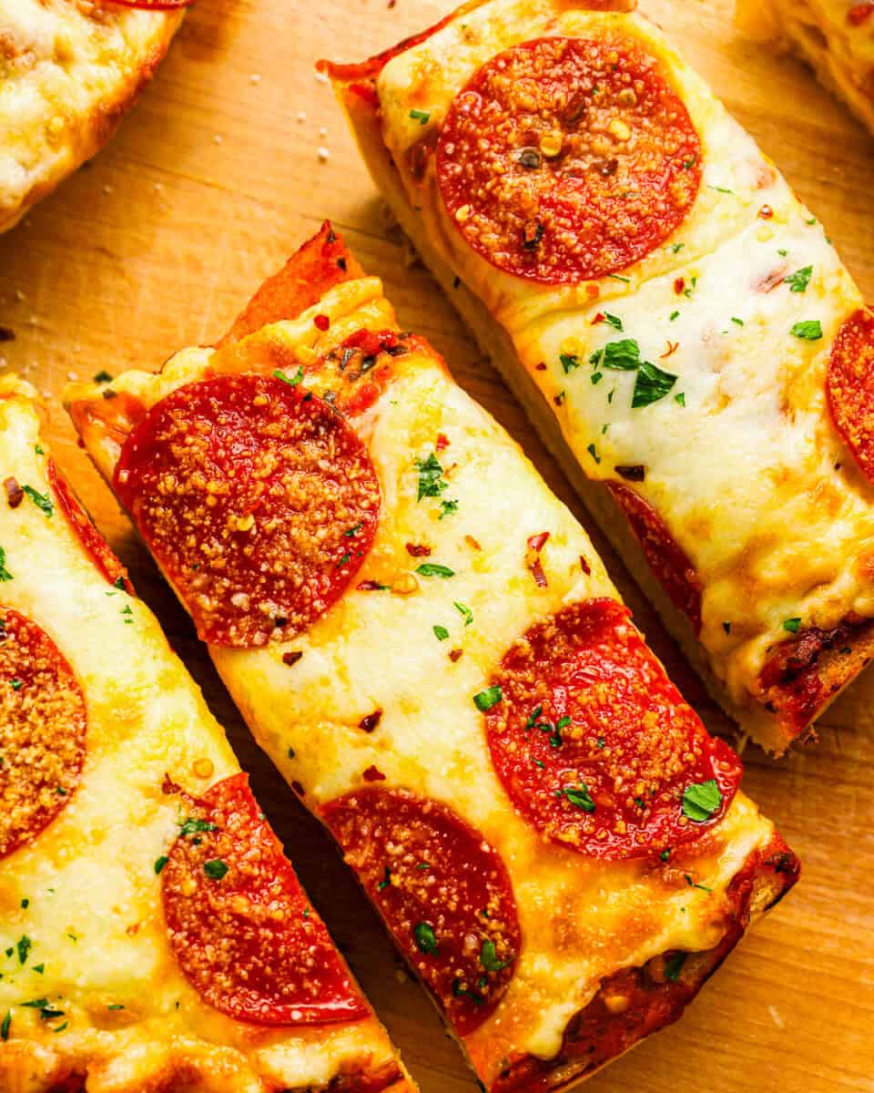 Garlic Bread Pizza - The Cookie Rookie®